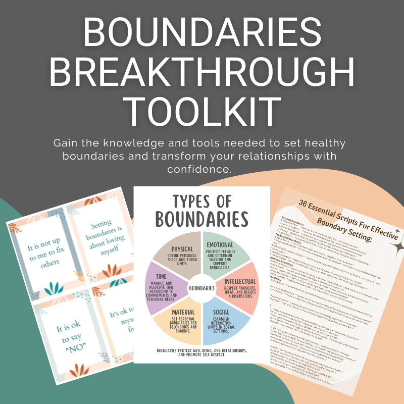 Boundaries Breakthrough Kit: The Ultimate Boundaries PDF Workbook, Aff